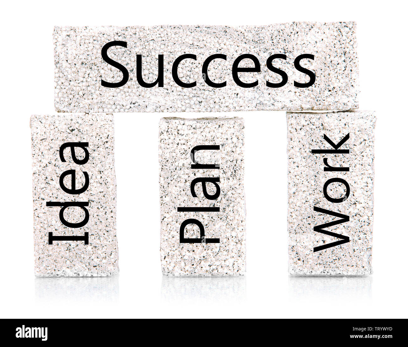 Success building blocks isolated on white Stock Photo - Alamy