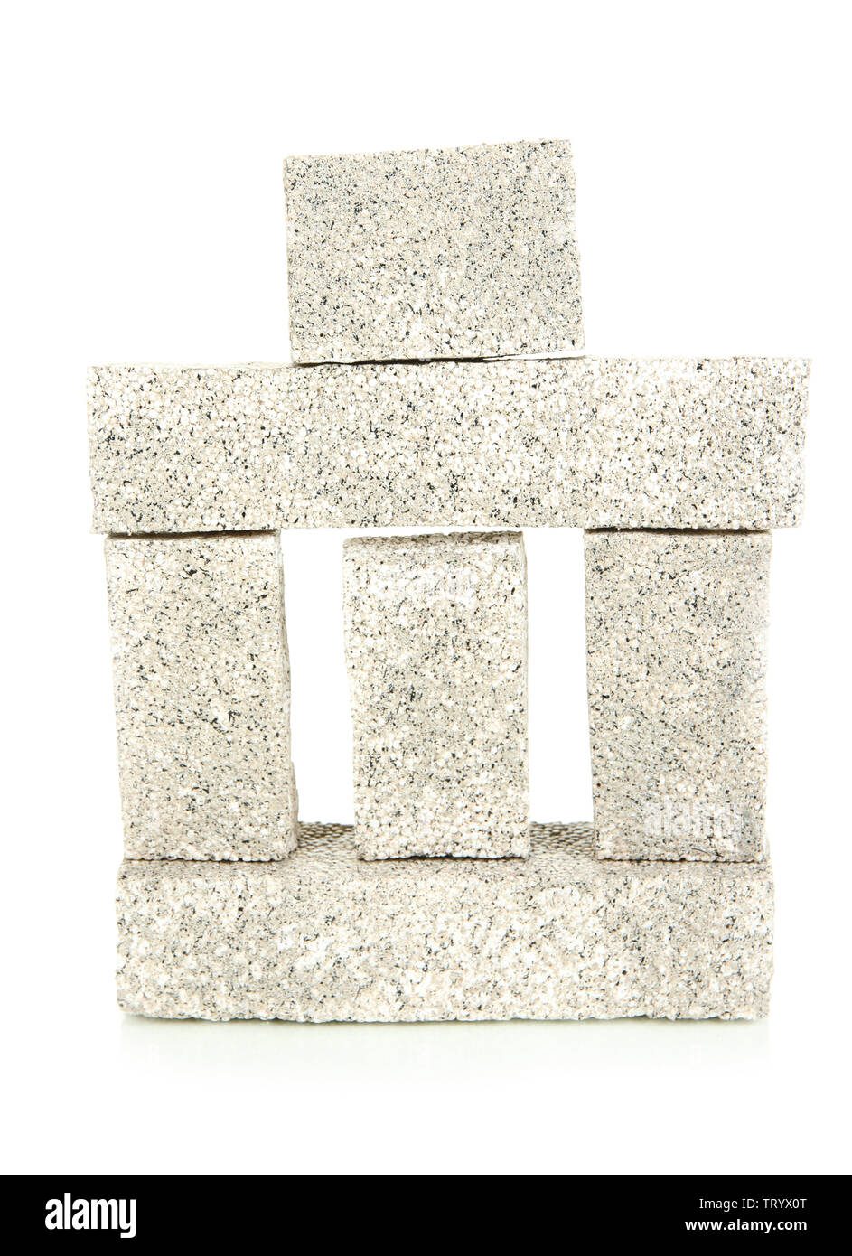 Building blocks isolated on white Stock Photo - Alamy