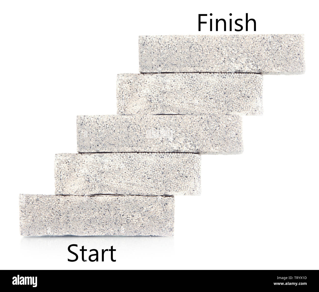 Building success concept steps Cut Out Stock Images & Pictures - Alamy