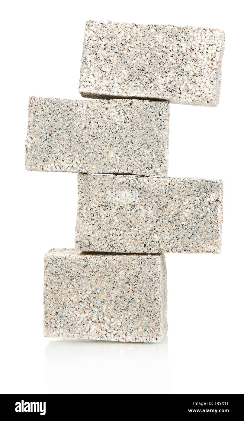 Building blocks isolated on white Stock Photo - Alamy