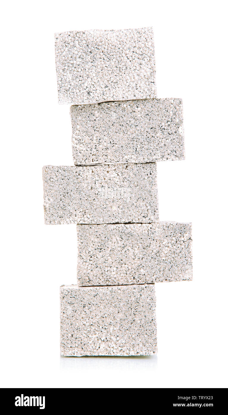 Building blocks isolated on white Stock Photo - Alamy