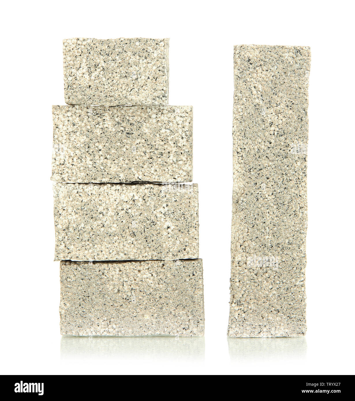 Building blocks isolated on white Stock Photo - Alamy