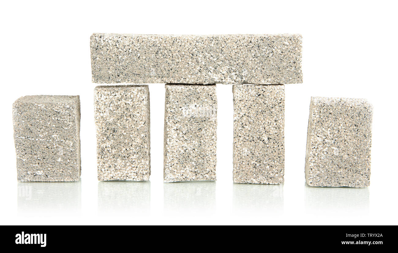 Building blocks isolated on white Stock Photo - Alamy