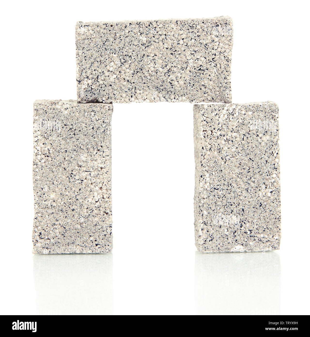 Building blocks isolated on white Stock Photo - Alamy