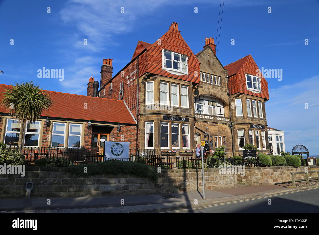Victoria Hotel entrance, Station Road, Robin Hood's Bay, Borough of ...