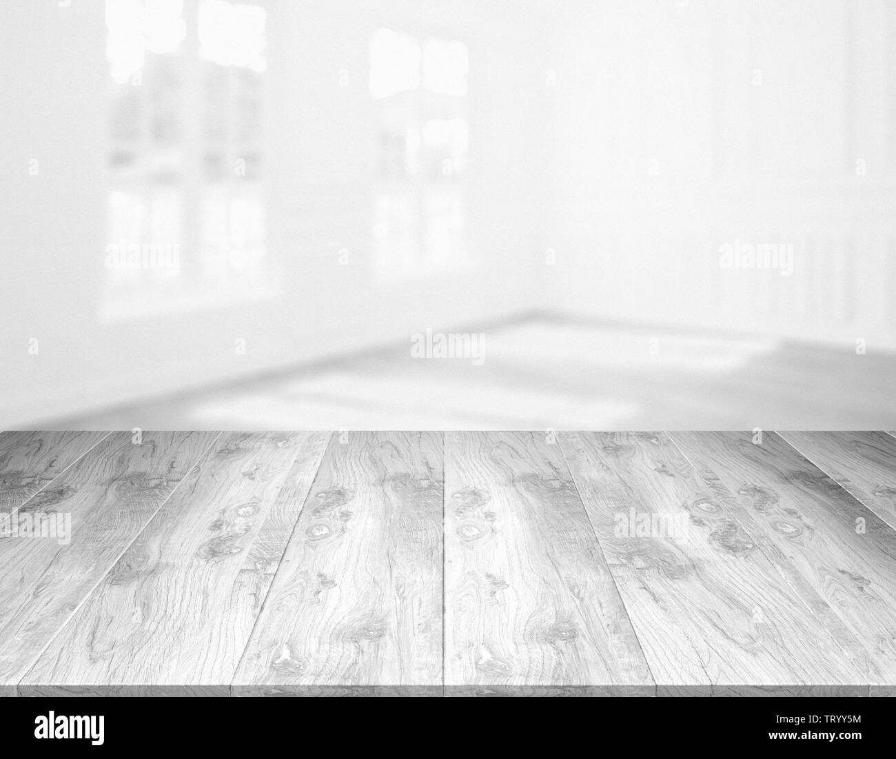 blank table top in front of blurry room - Illustration Stock Photo - Alamy