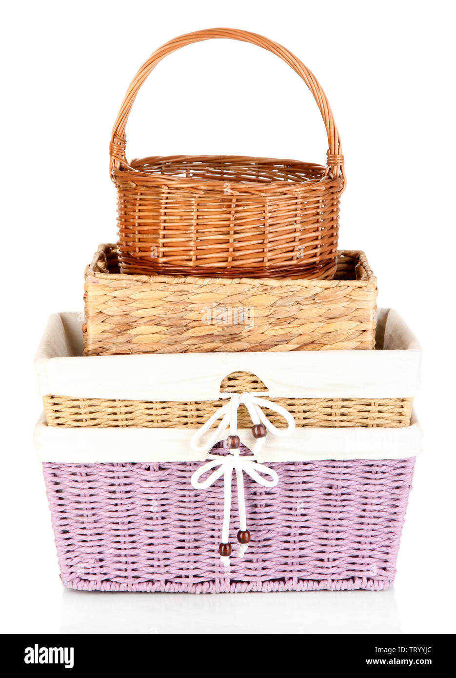Pile of weaved baskets hi-res stock photography and images - Alamy