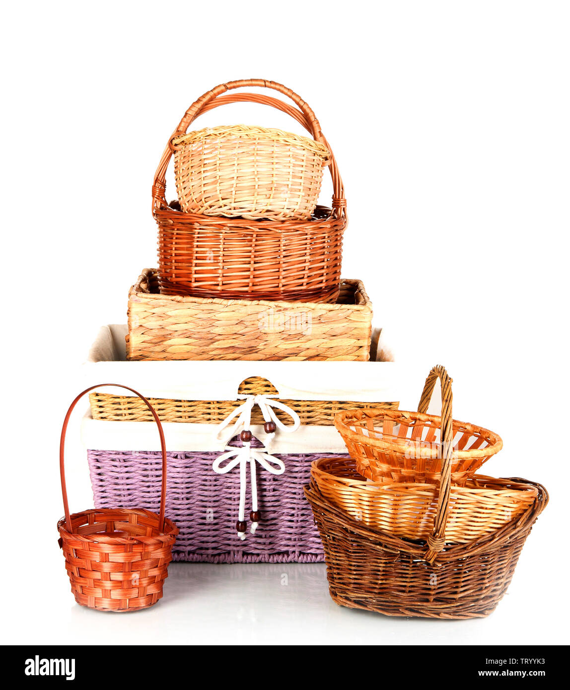 Pile of weaved baskets hi-res stock photography and images - Alamy