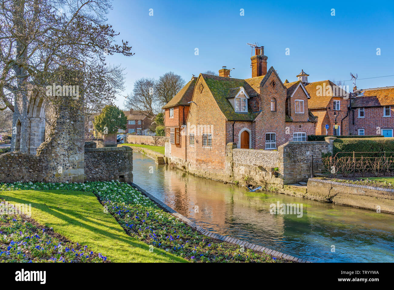 CANTERBURY, UNITED KINGDOM - FEBRUARY 23: This is a view of traditional ...