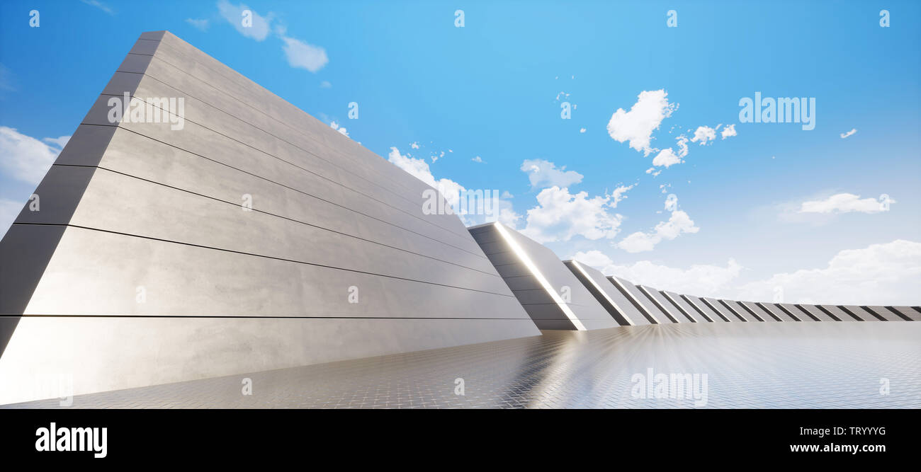 Colorful abstract panoramic background: metal tunnel. (Car backplate ...