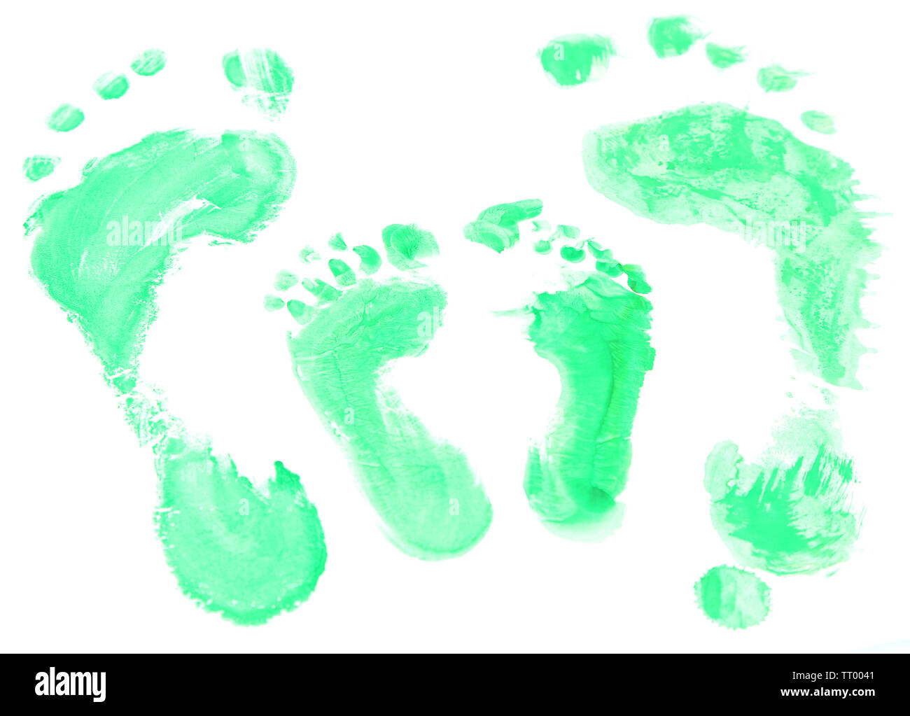 Footprint, close up, isolated in white Stock Photo - Alamy