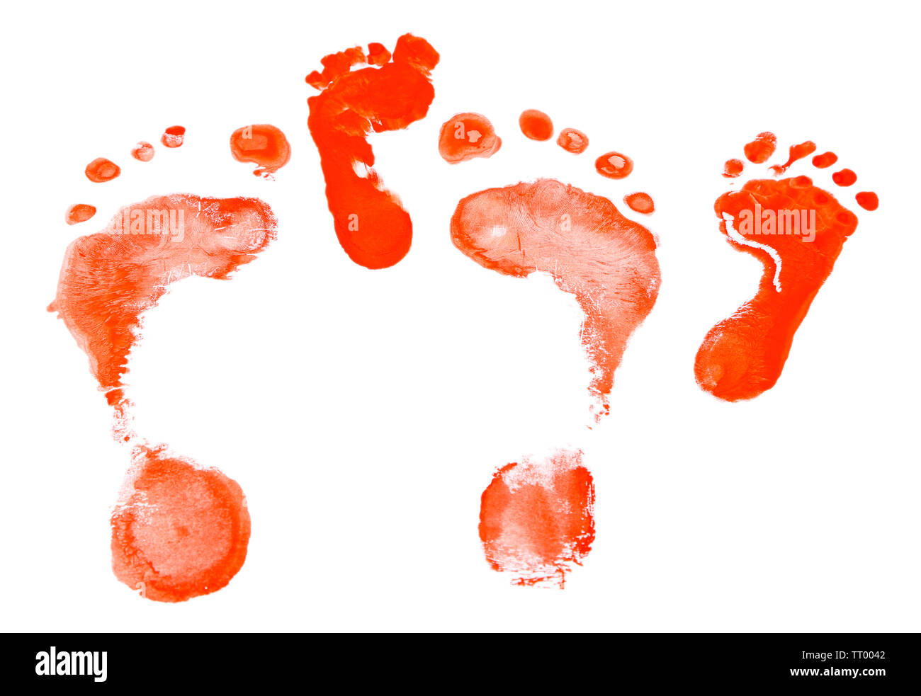 Footprint, close up, isolated in white Stock Photo - Alamy