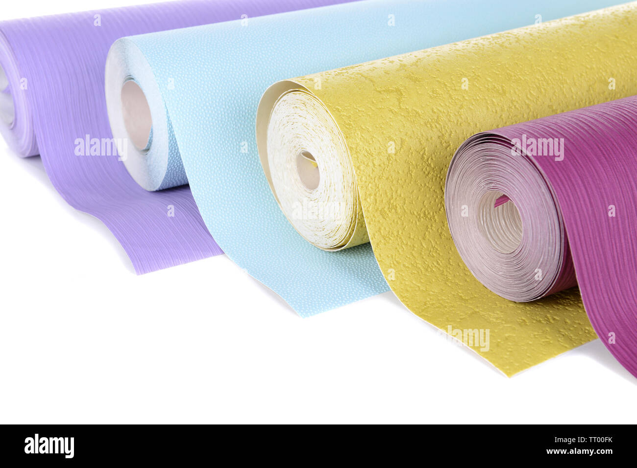 Wallpapers isolated on white Stock Photo - Alamy