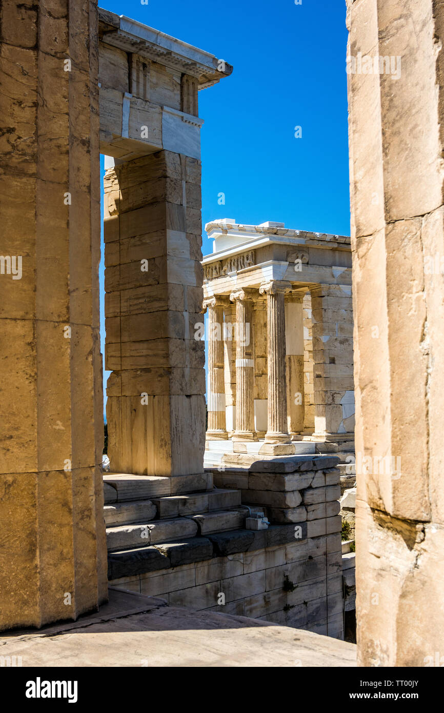 Interior view of the Acropolis, athens. stock photo Stock Photo - Alamy