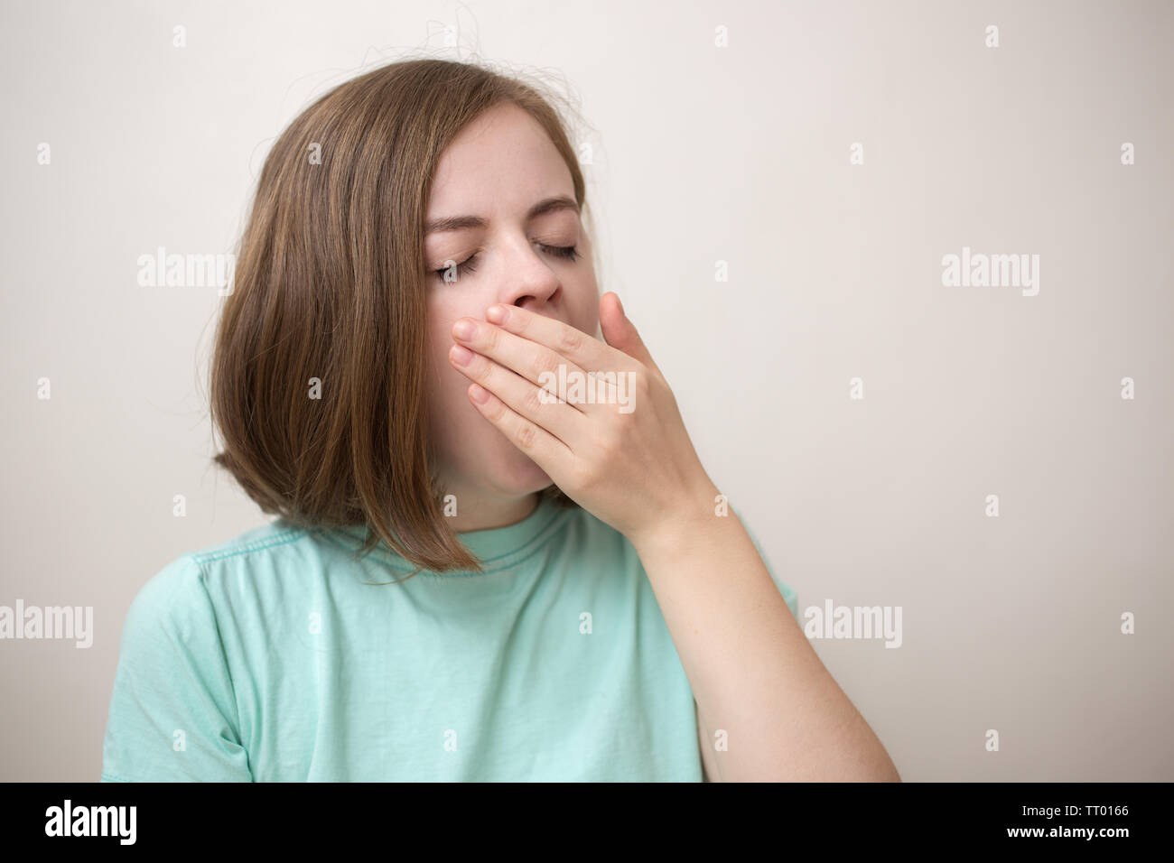 Sleepy person portrait hi-res stock photography and images - Alamy