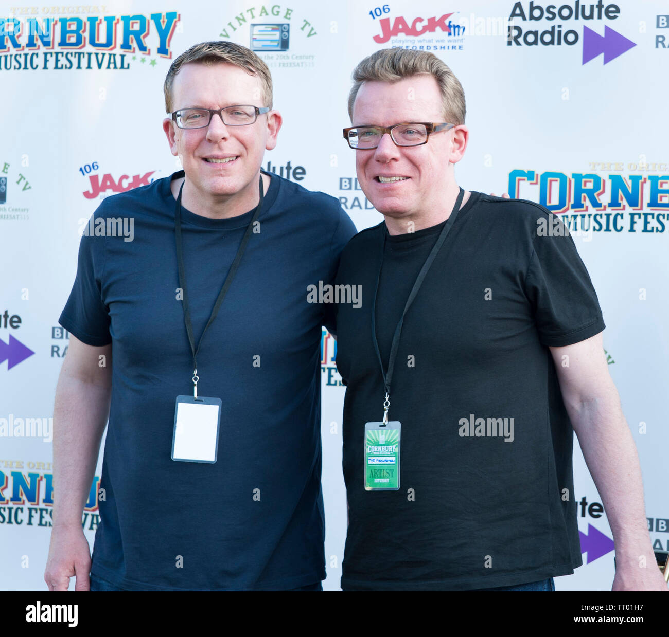 The Proclaimers, Craig and Charlie Reid backstage at the Cornbury Music ...