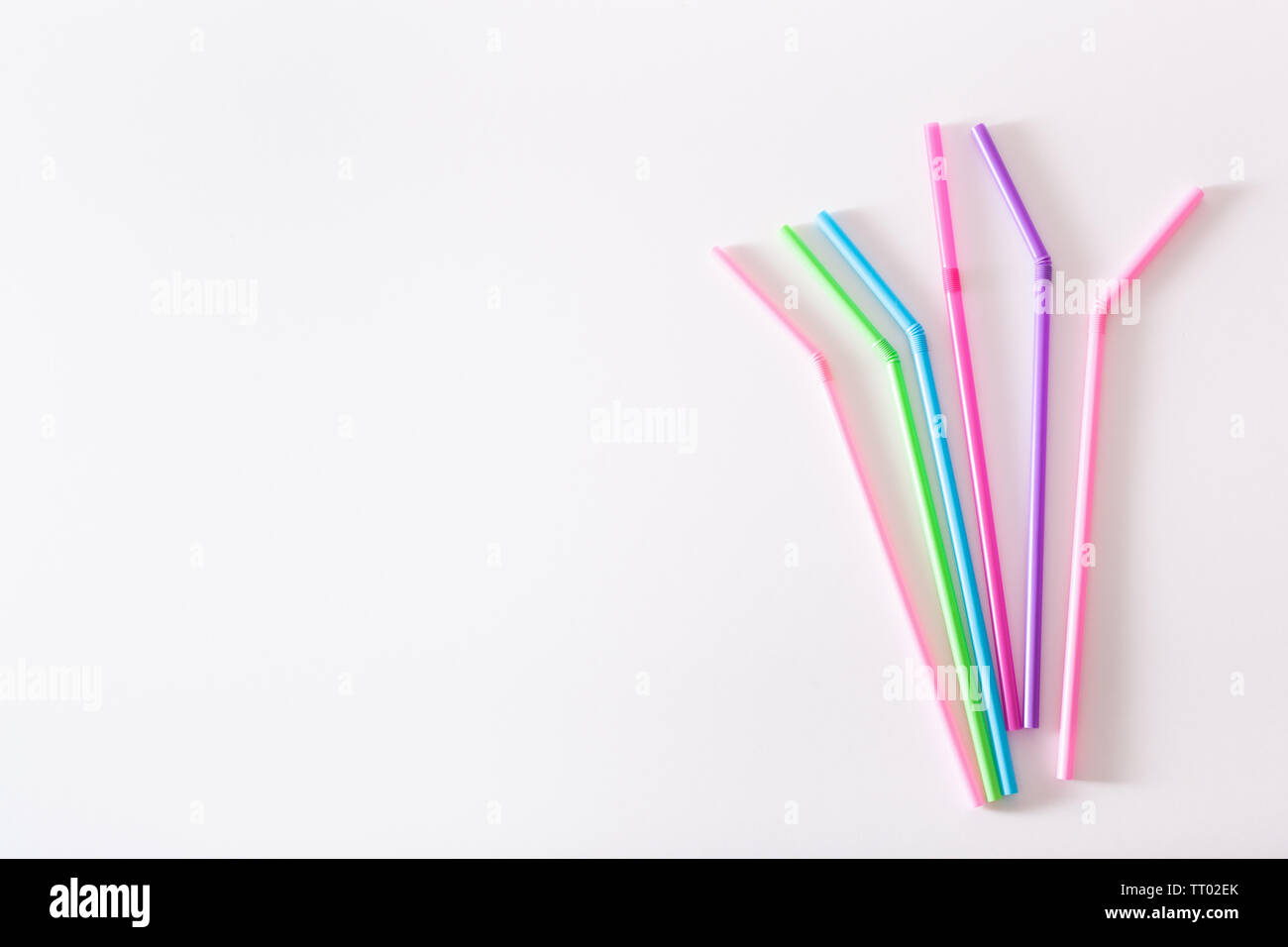 Single use plastic drinking straws Stock Photo - Alamy