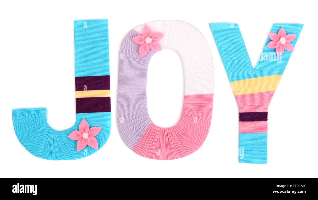 The word joy Cut Out Stock Images & Pictures - Alamy