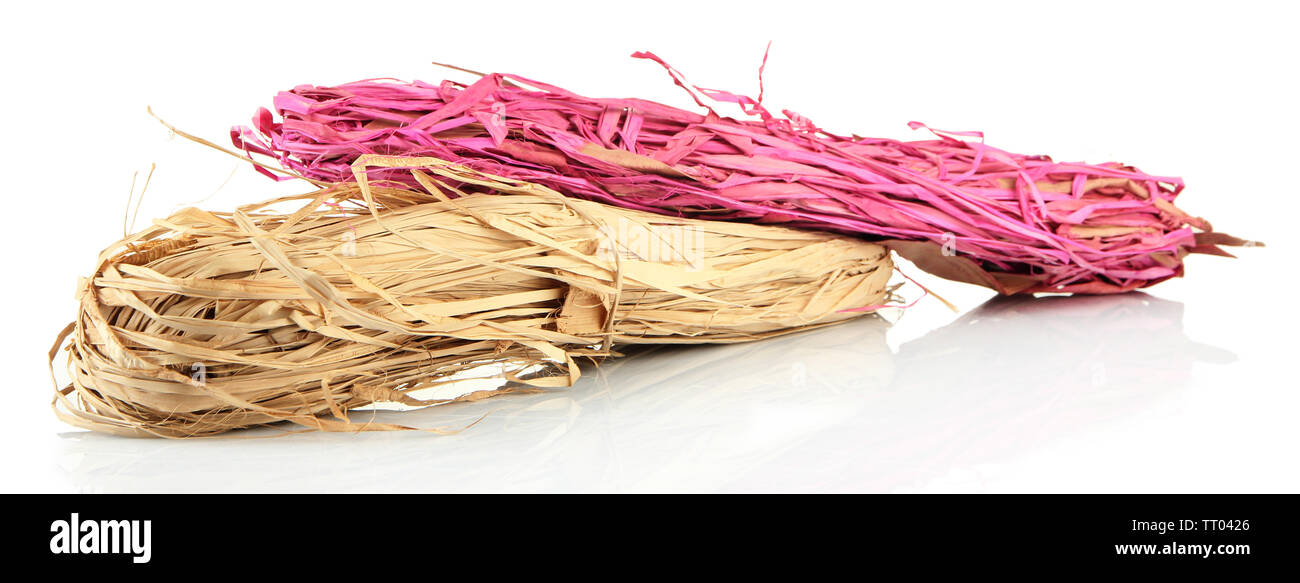 Decorative straw for hand made, isolated on white Stock Photo - Alamy