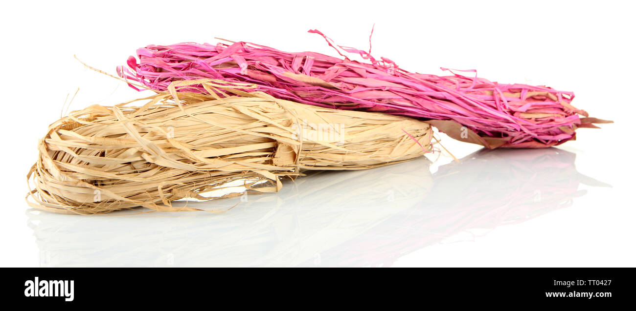 Decorative straw for hand made, isolated on white Stock Photo - Alamy