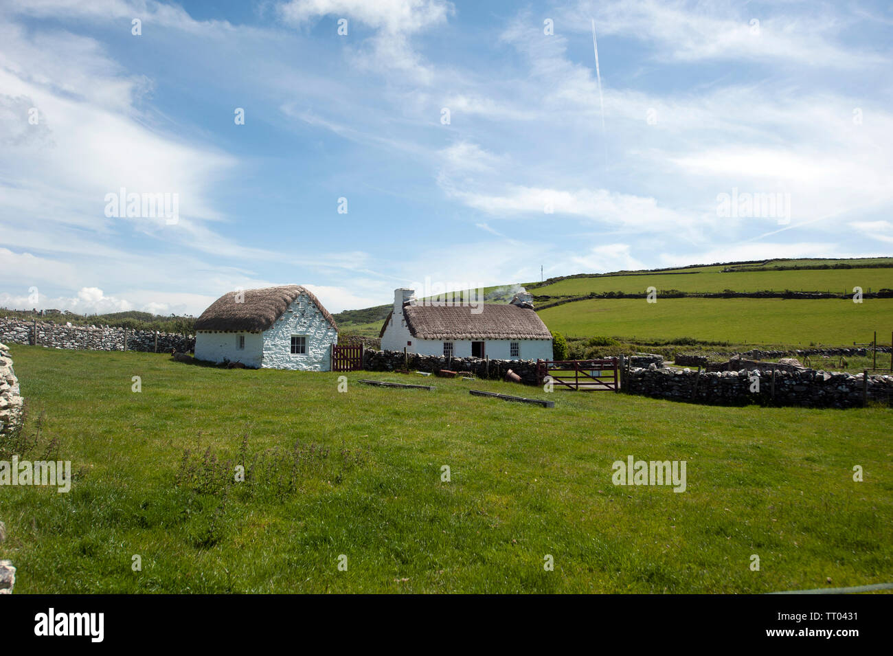 Cregneash village, Isle of Man, British Isles Stock Photo - Alamy