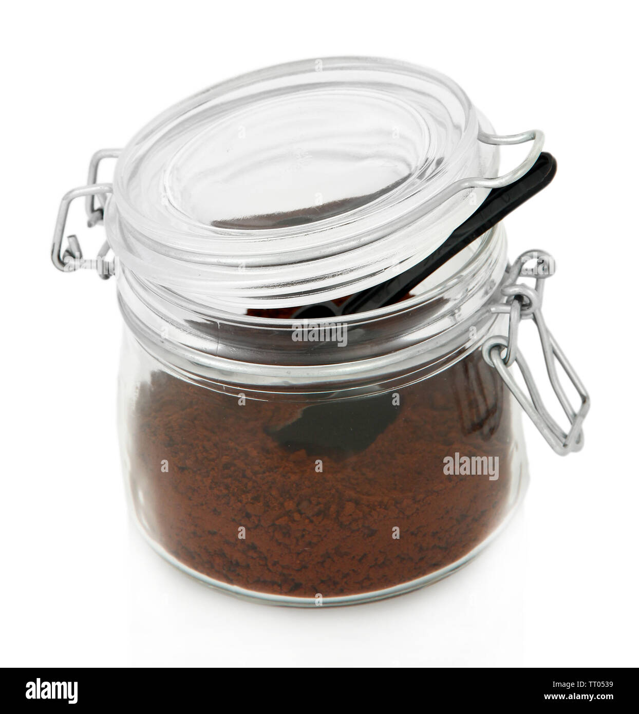 Jar of instant coffee isolated on white Stock Photo - Alamy