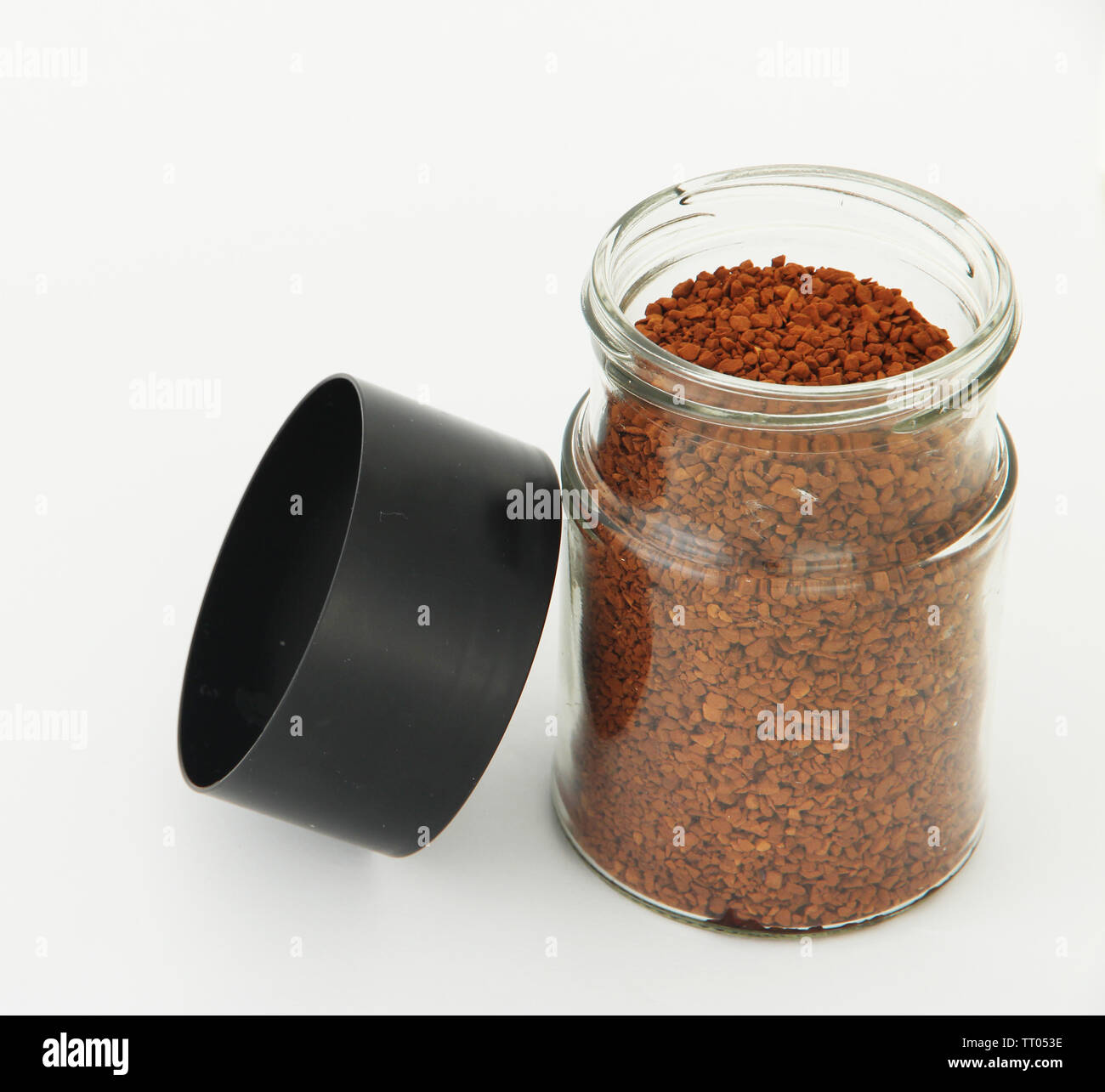 Jar of instant coffee isolated on white Stock Photo - Alamy