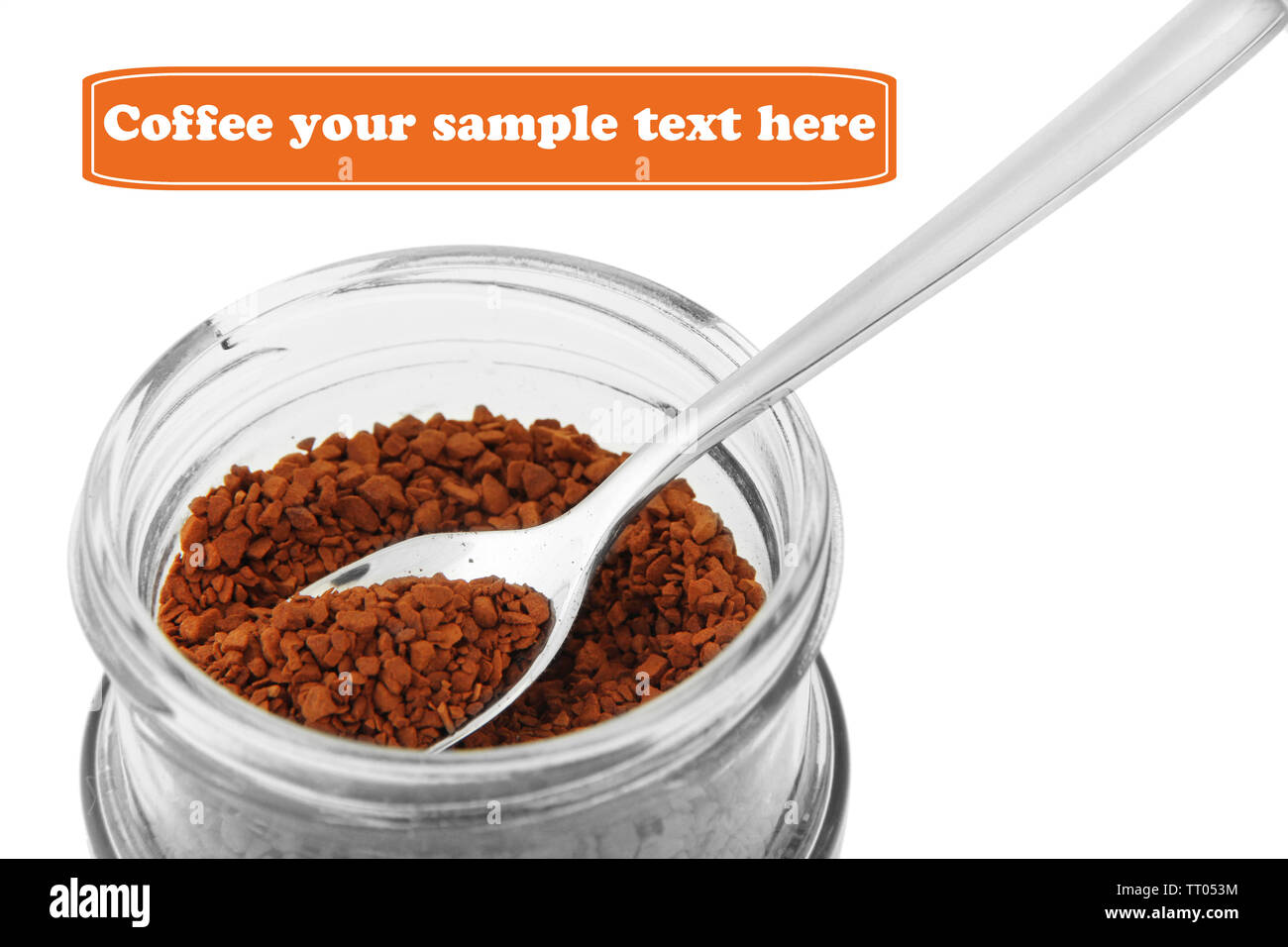 Jar of instant coffee isolated on white Stock Photo - Alamy