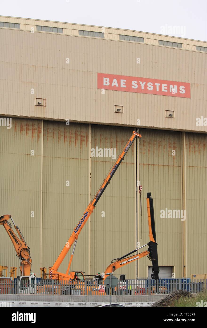 Barrow In Furness, Cumbria, UK. BAE Systems, Submarine Builders. The ...
