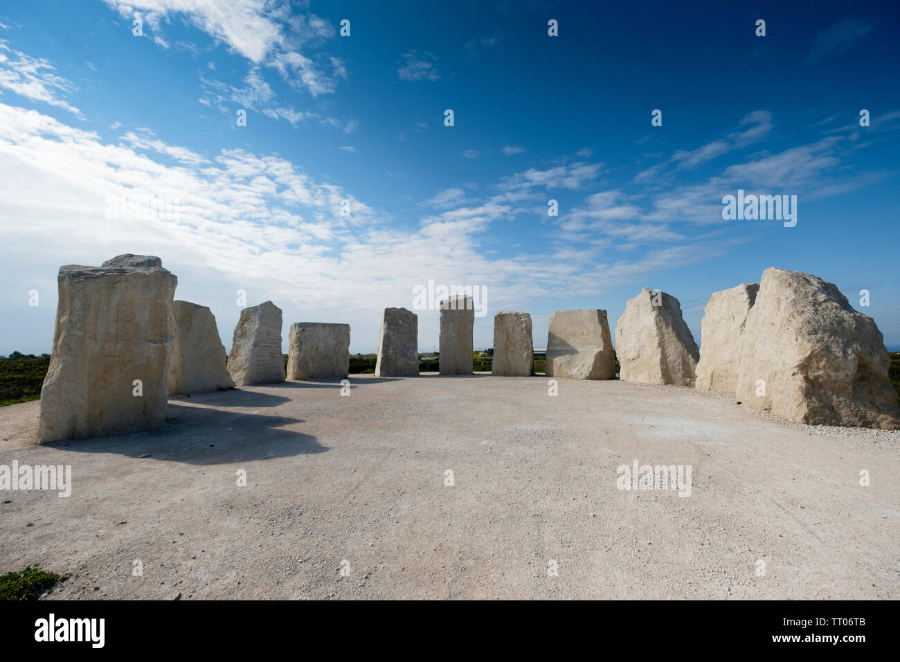 Twelve large 'Memory Stones' form a new arrival point to Tout Quarry ...