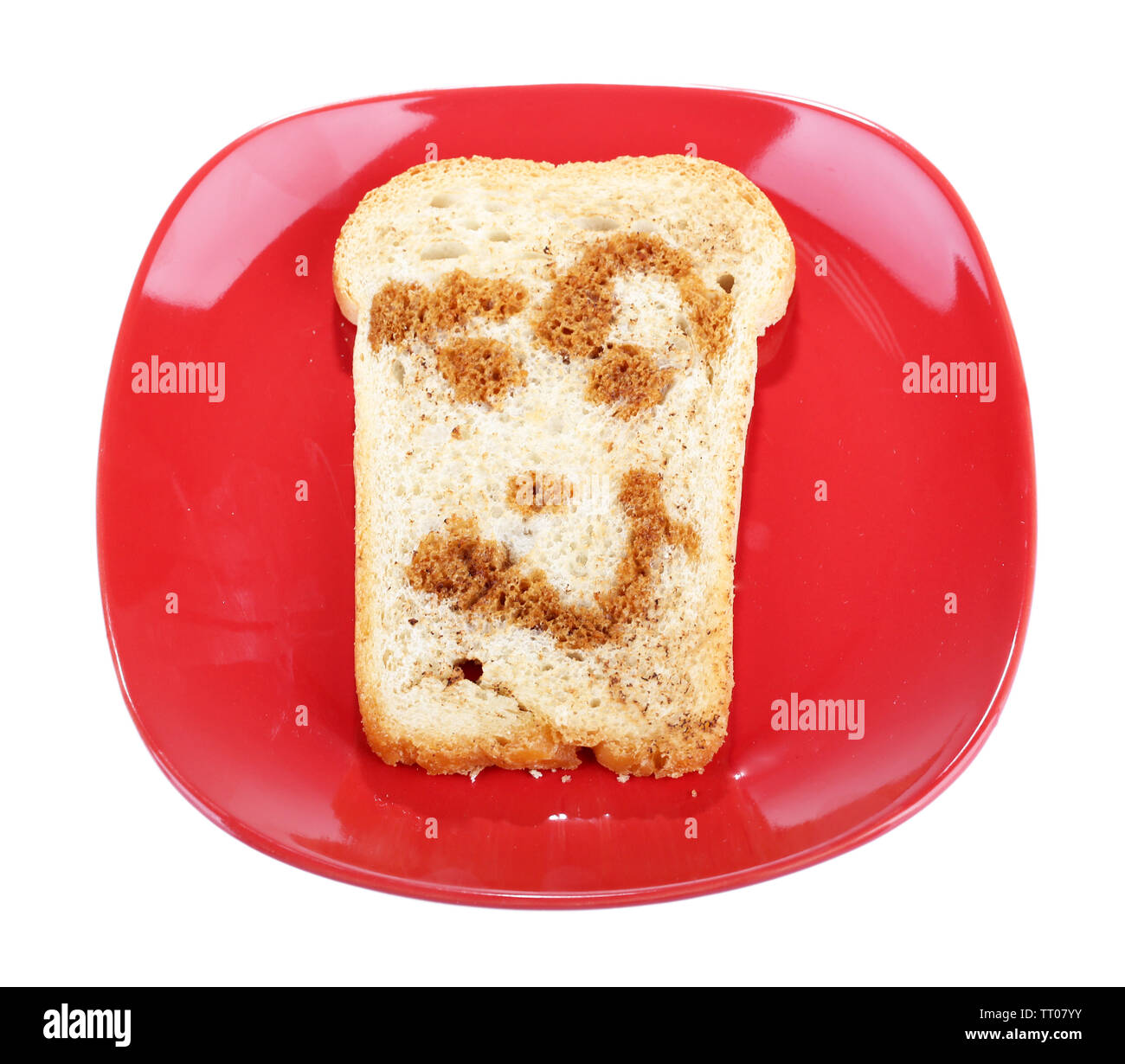 Funny toast, isolated on white Stock Photo - Alamy