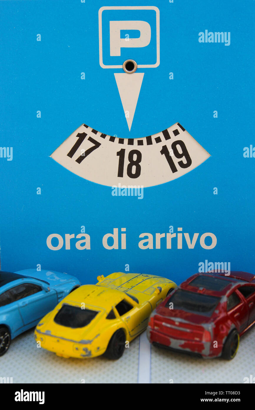 Car parking disc hi-res stock photography and images - Alamy