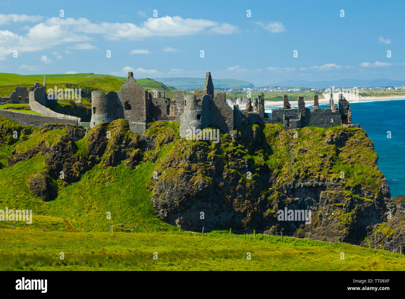 Dunluce Castle. Bushmills. Causeway Coastal Route. Antrim County ...