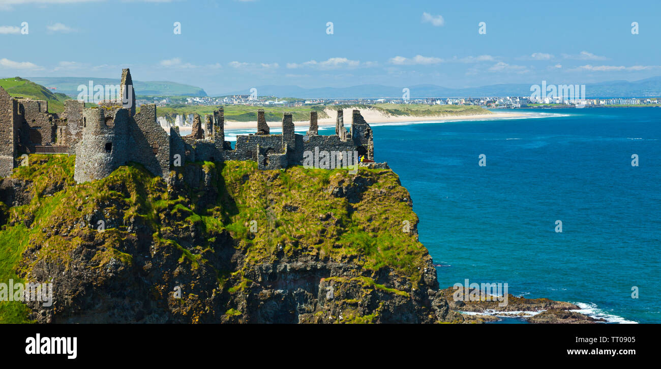Dunluce Castle. Bushmills. Causeway Coastal Route. Antrim County ...