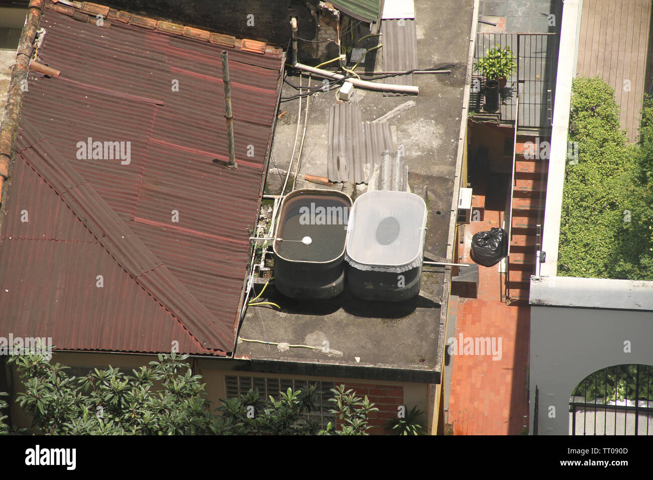Water storage tank, São Paulo, Brazil Stock Photo - Alamy