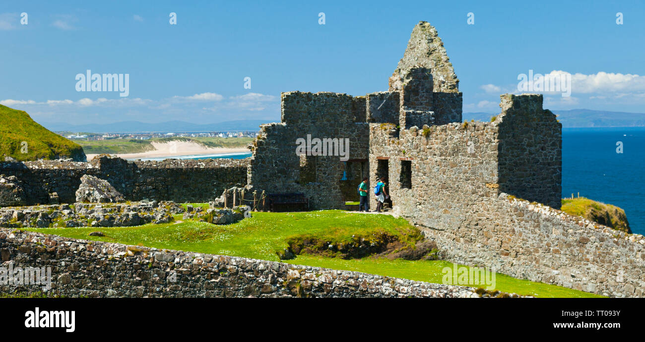 Dunluce Castle. Bushmills. Causeway Coastal Route. Antrim County ...