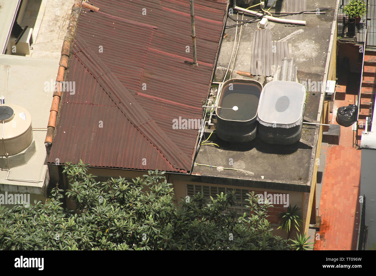 Water storage tank, São Paulo, Brazil Stock Photo - Alamy