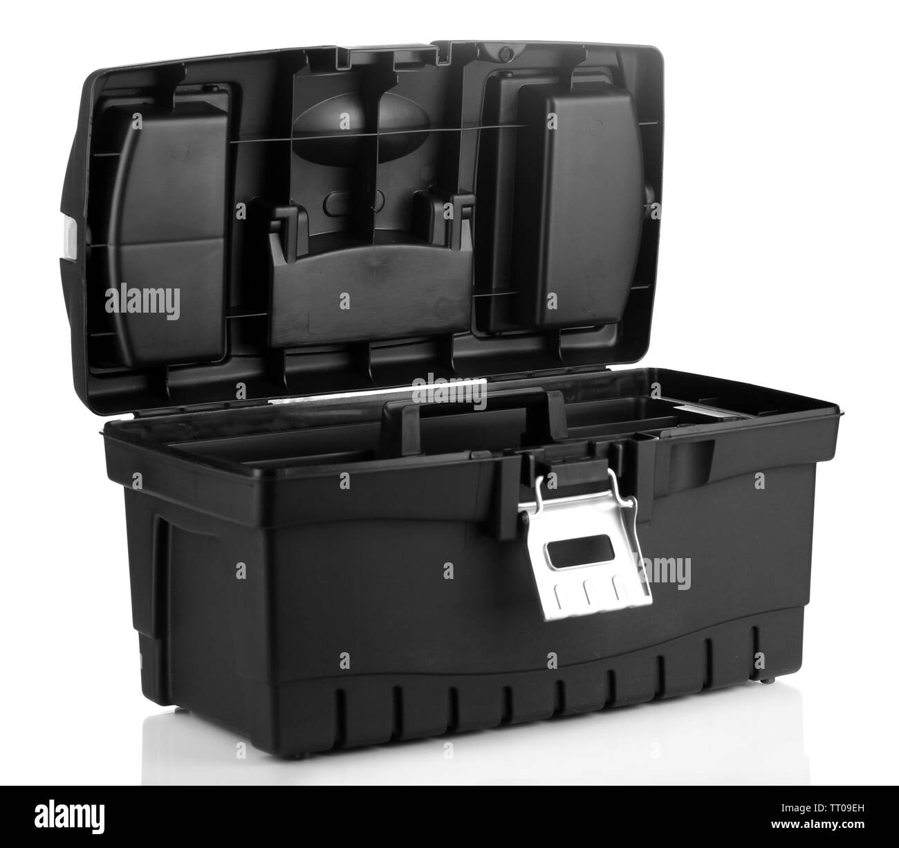 Black toolbox isolated on white Stock Photo - Alamy