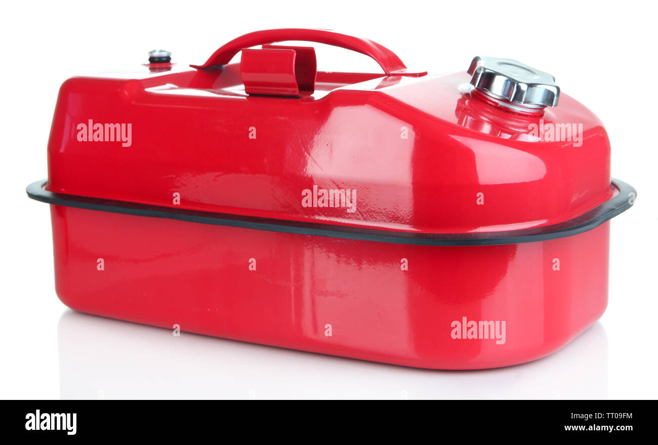 Red diesel storage tank Cut Out Stock Images & Pictures - Alamy