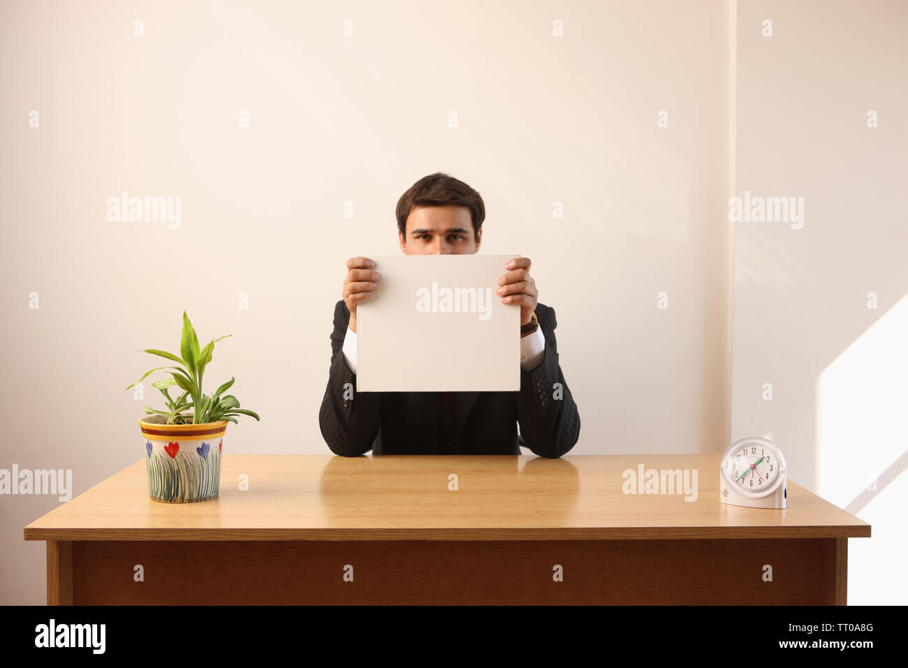 Placard obscured face hi-res stock photography and images - Alamy