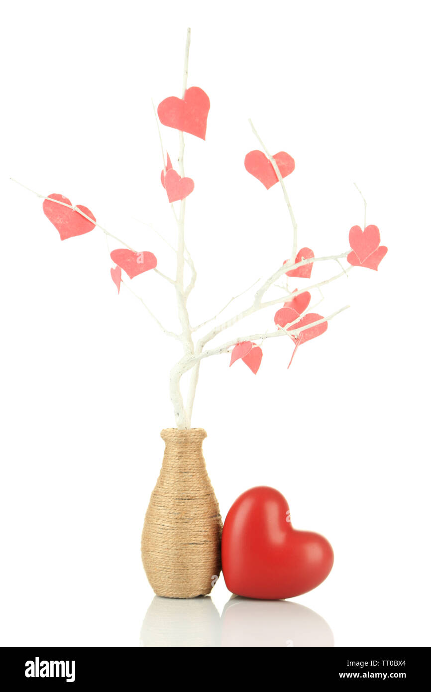Branch with hearts hi-res stock photography and images - Alamy