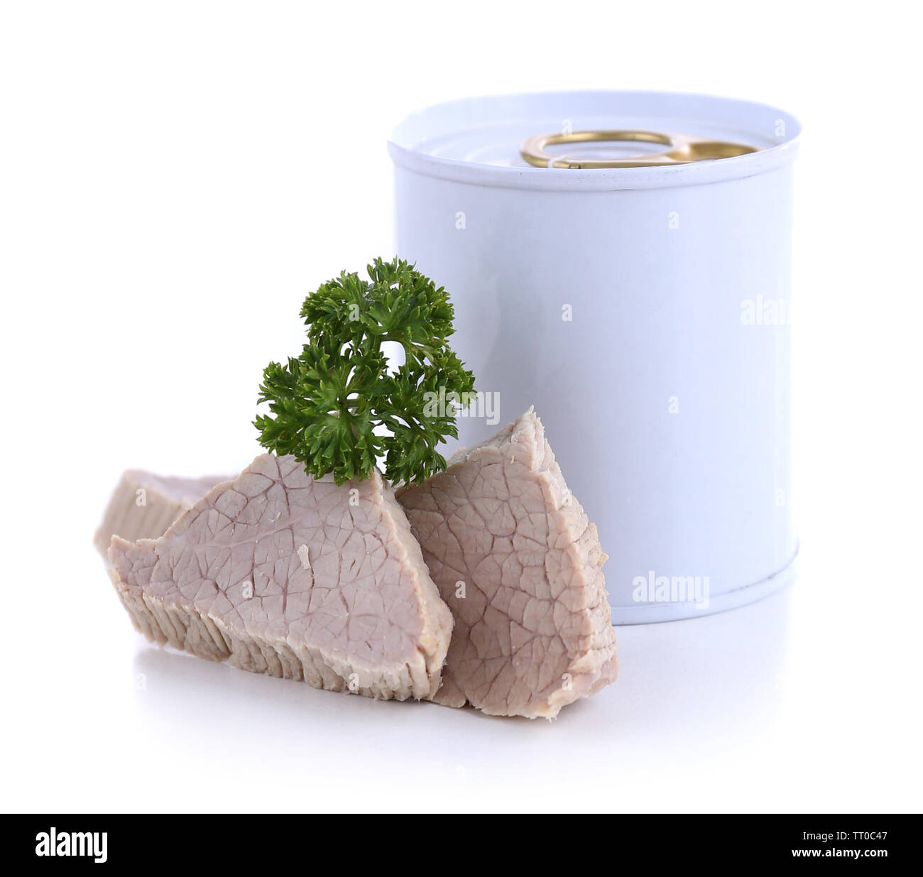 Meat paste for infant feeding, isolated on white Stock Photo - Alamy