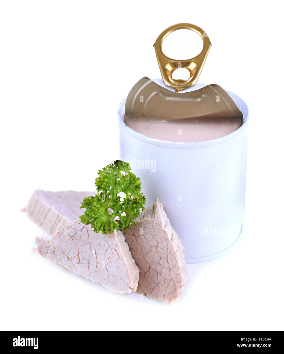 Meat paste for infant feeding, isolated on white Stock Photo - Alamy