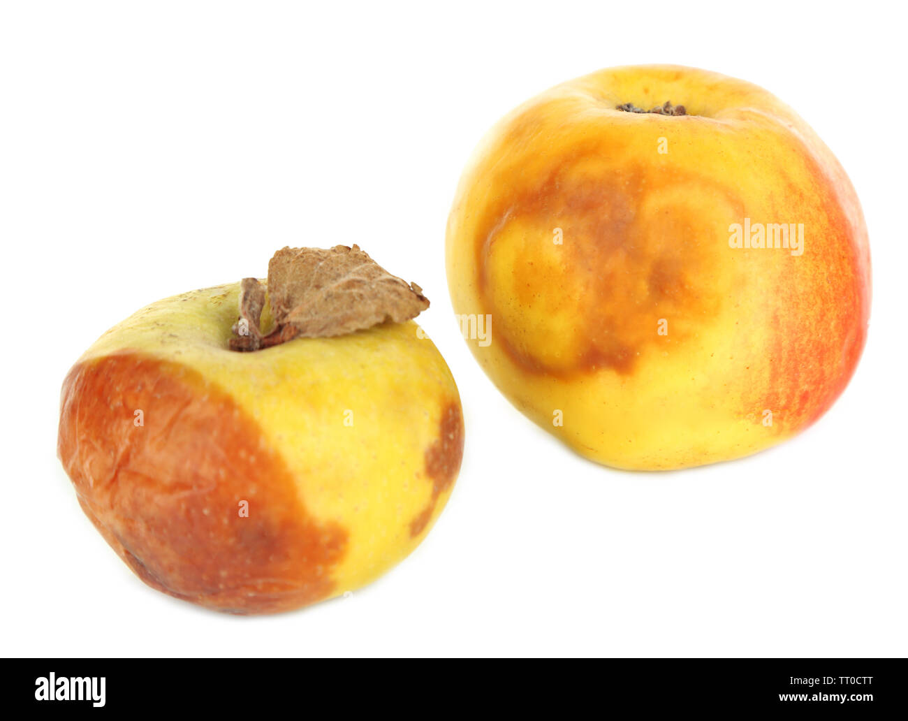 Apple with rotten core Cut Out Stock Images & Pictures - Alamy
