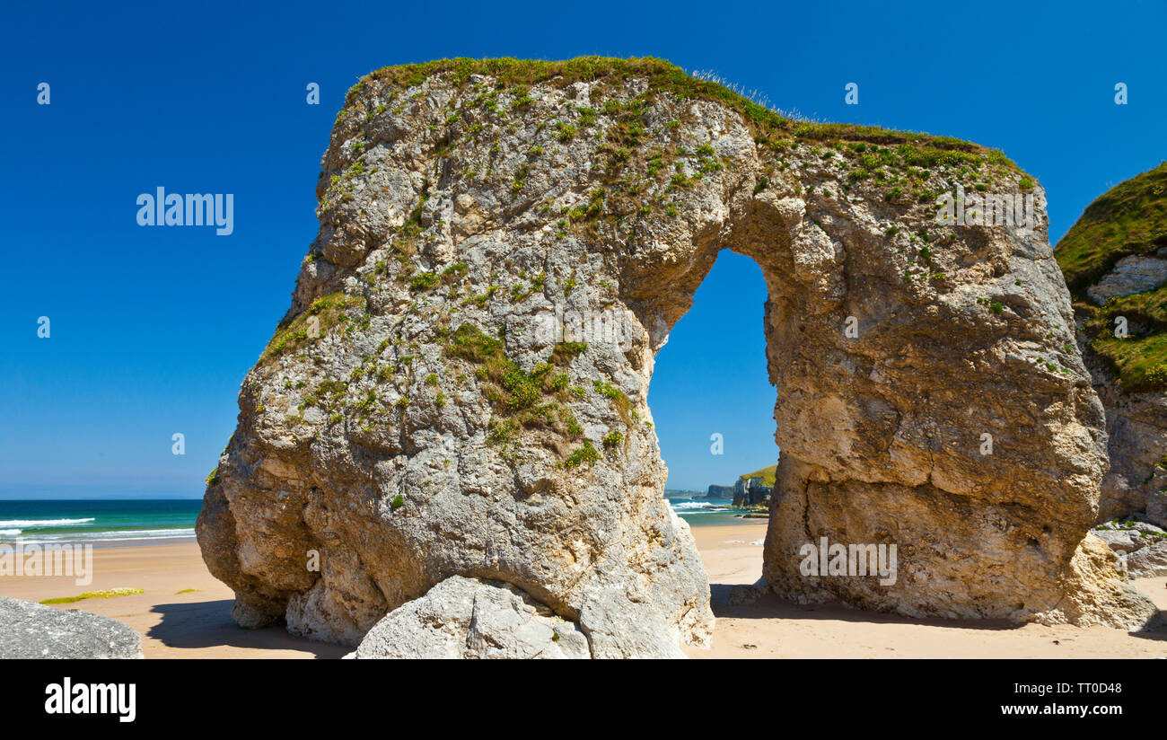 White Rocks Arch. Causeway Coastal Route. Antrim County, Northern ...
