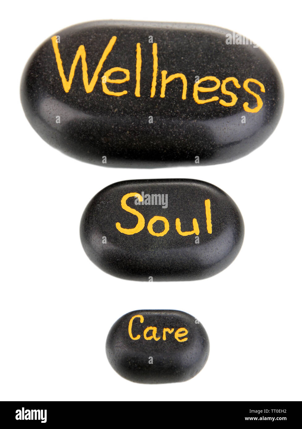 Spa stones isolated on white Stock Photo - Alamy