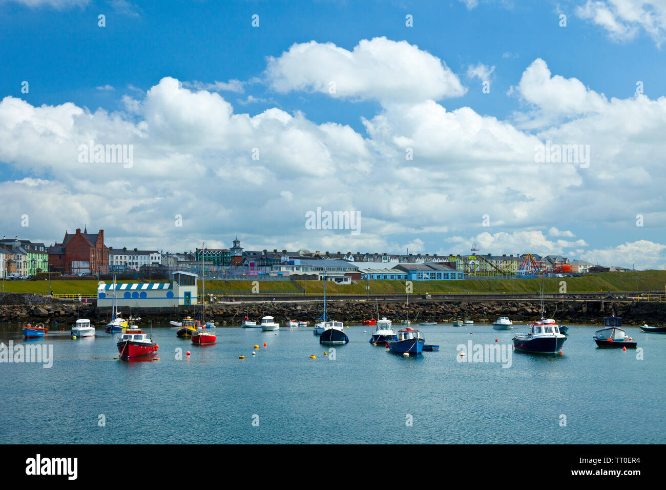 Portrush Village. Causeway Coastal Route. Antrim County, Northern ...