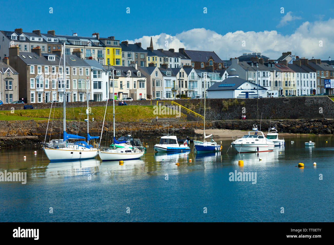 Portrush Village. Causeway Coastal Route. Antrim County, Northern ...