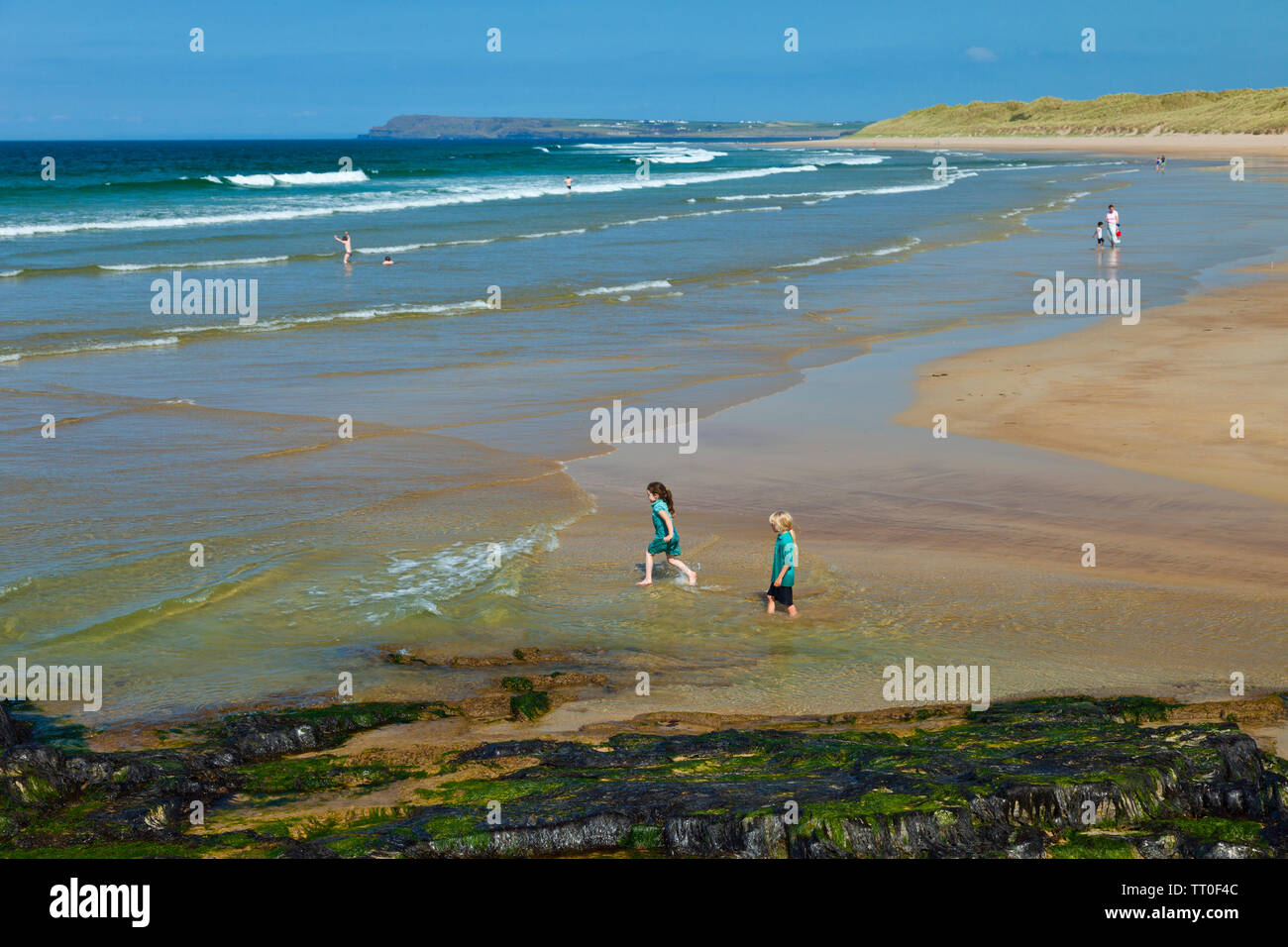 Portrush Village. Causeway Coastal Route. Antrim County, Northern ...