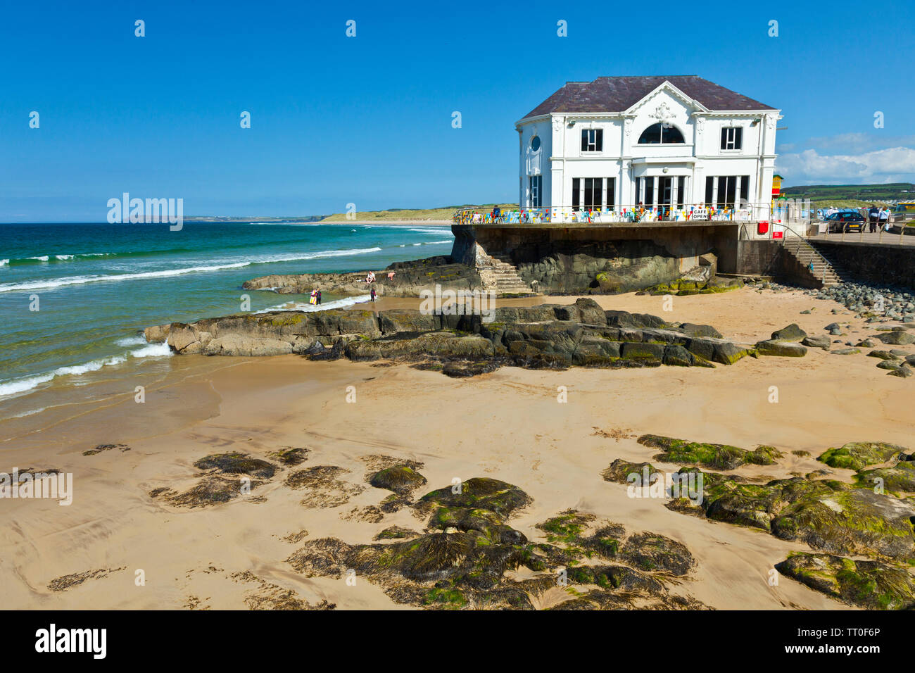Portrush Village. Causeway Coastal Route. Antrim County, Northern ...